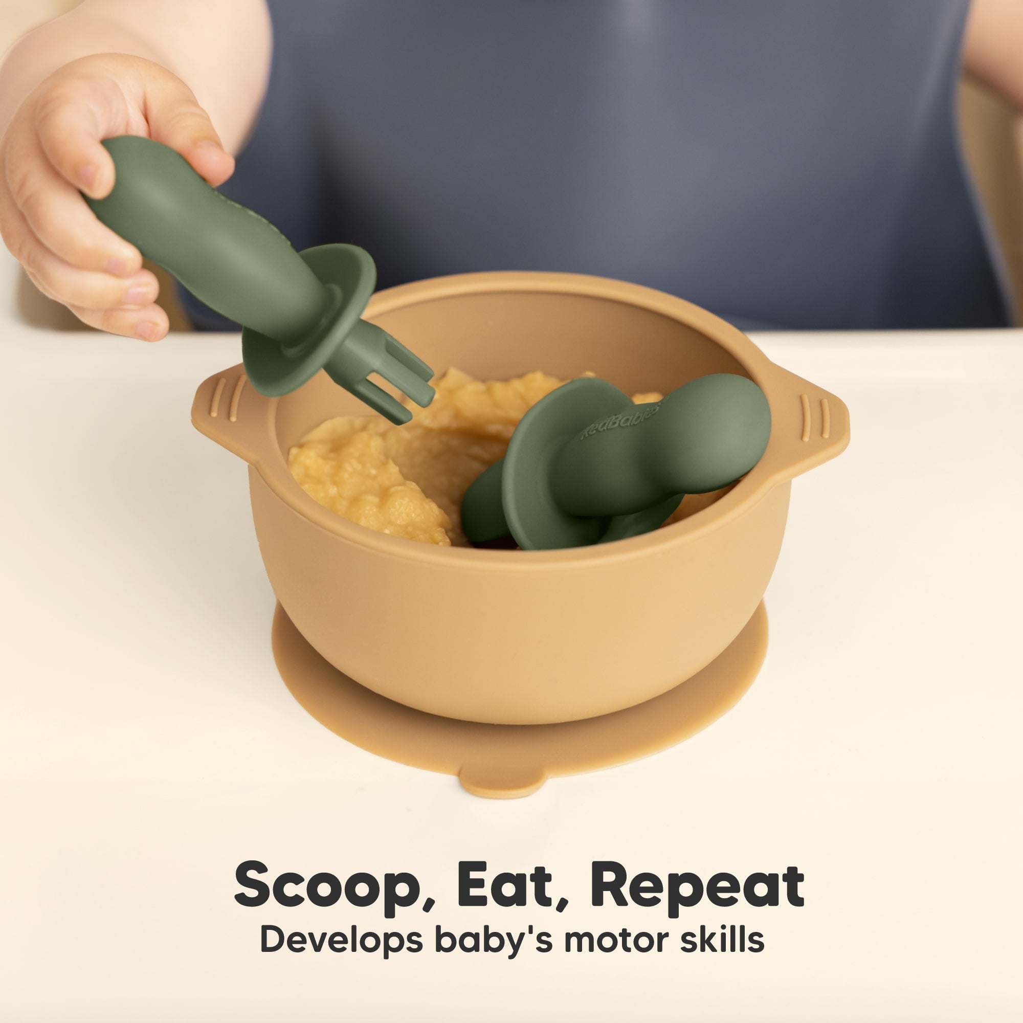 2-Sets Lil’ Prep Baby Fork & Spoon – KeaBabies
