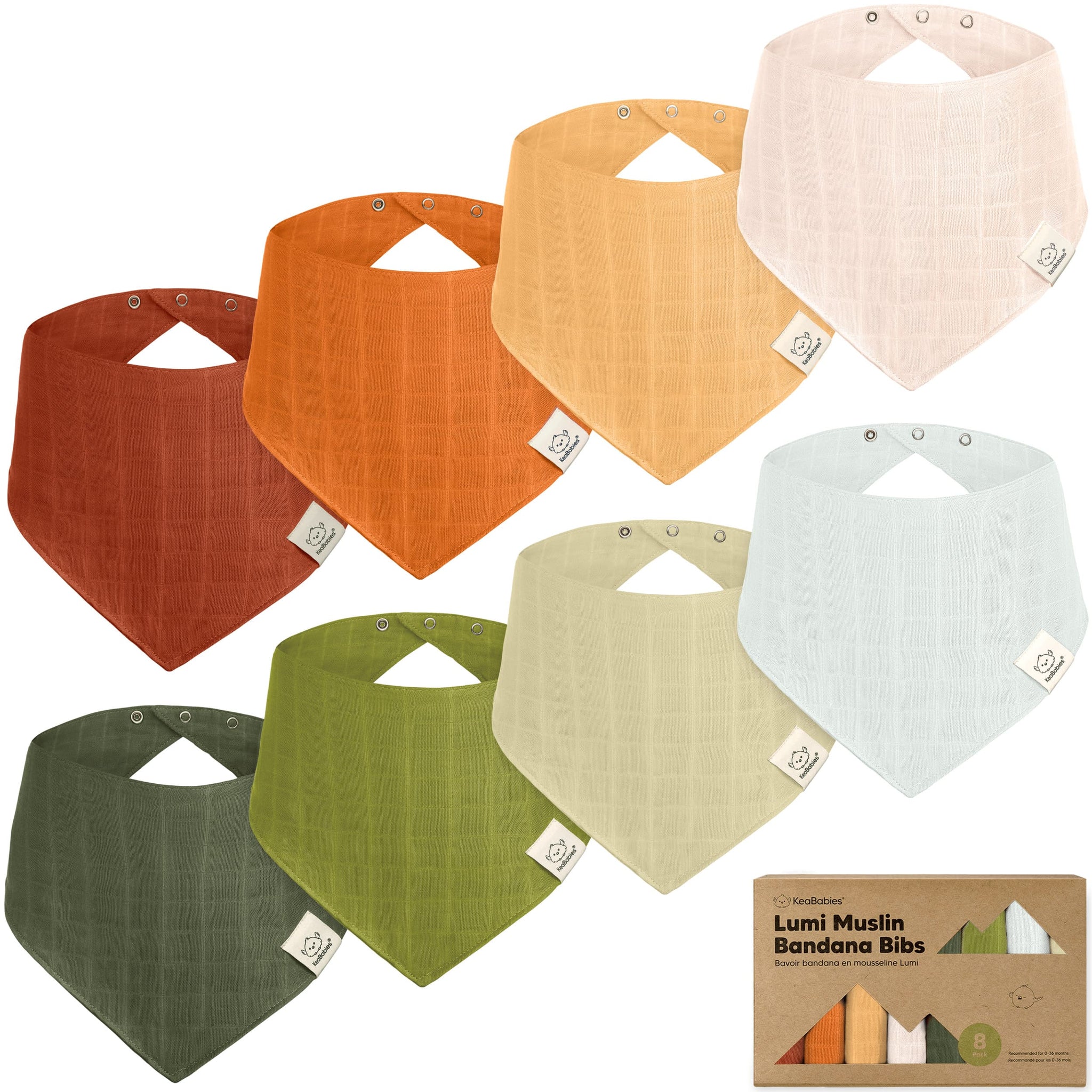 Organic Cotton Baby Bandana Bibs – KeaBabies